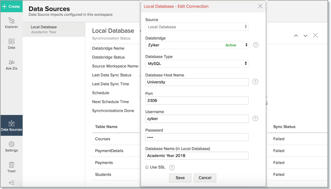 从 MySQL 导入数据 l Zoho Analytics 帮助