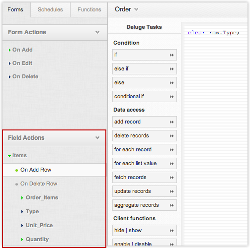 Zoho Creator: Create SubForms