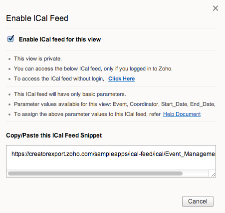 What is ical feed - deltaring