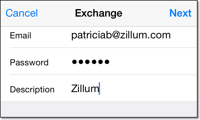 Zoho Mail for iOS devices
