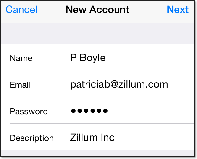 Zoho Mail for iOS devices