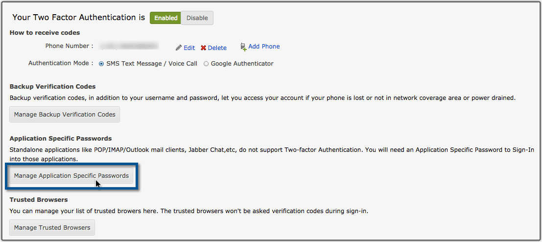 Two Factor Authentication - Zoho Mail