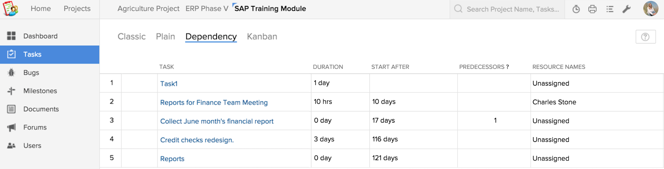 Templates | Online Help | Zoho Projects