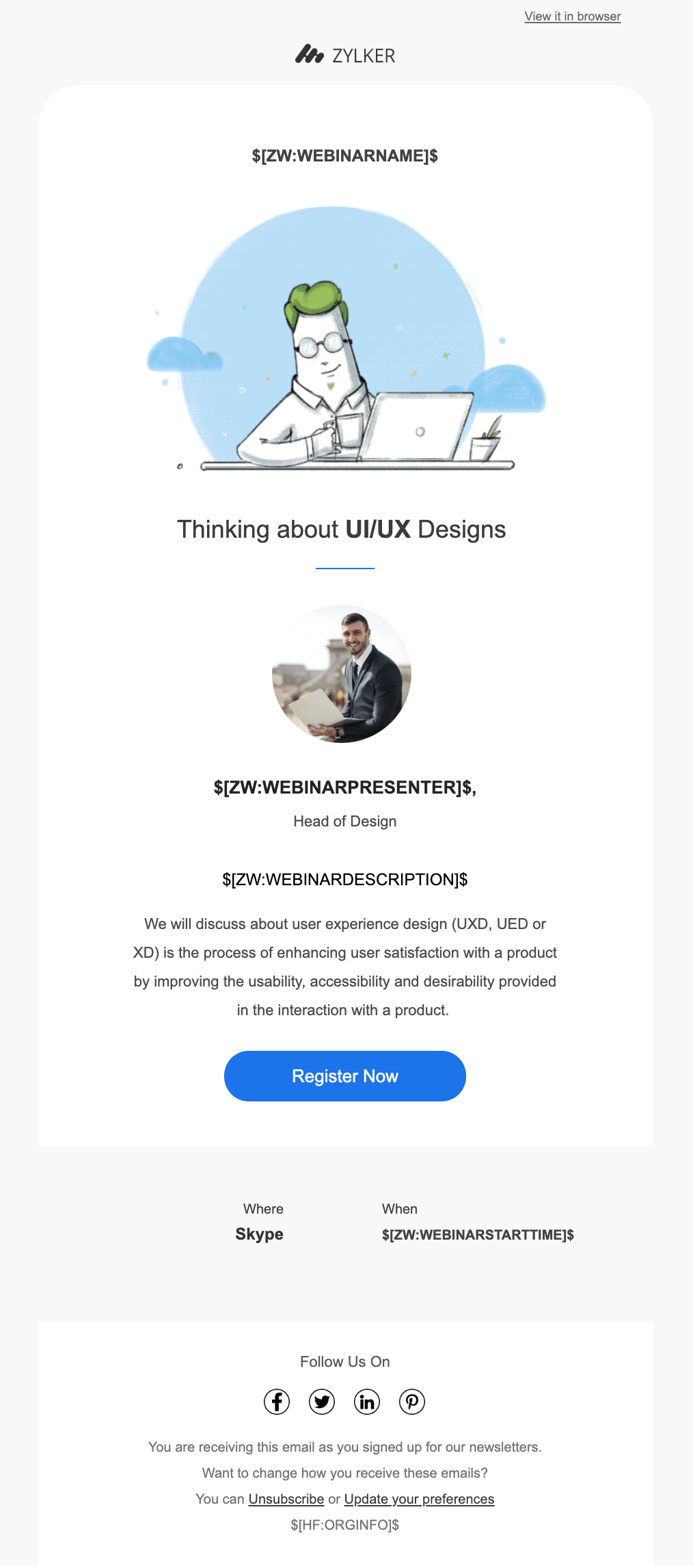 HTML电子邮件模板库 | Zoho Campaigns